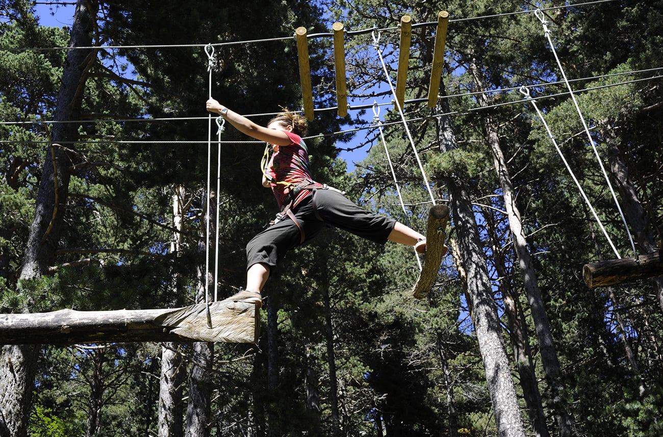 Parcours aventure et accrobranche à Font-Romeu- Hôtel Carlit